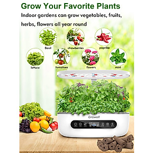 Hydroponic Seed Pods Kit, Grow Anything Kit with 12 Grow Sponges, 12 Grow Baskets, 4 A+B Hydroponics Nutrients, 12 Grow Domes, Hydroponics Garden Accessories