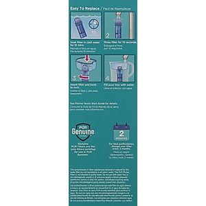 PUR PLUS Water Pitcher & Dispenser Replacement Filter 3-Pack, Genuine PUR Filter, 3-in-1 Powerful Filtration for More Chemical & Physical Substance Reduction, 6-Month Value, Blue (CRF950Z3)