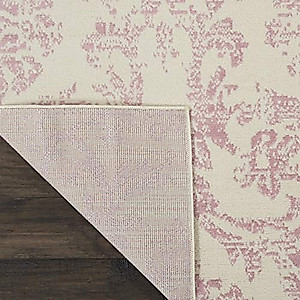 Nourison Jubilant JUB09, 7'10" x 9'10", Ivory Pink