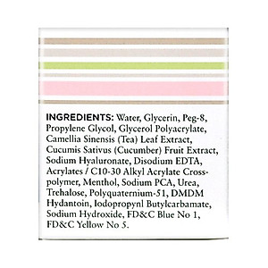 BASQNYC Cucumber Tea Eye Gel, 0.5oz