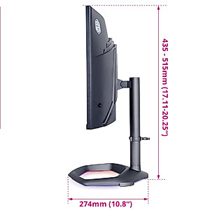 Cooler Master GM34-CWQA 34” ARGB Curved 144Hz VA QD Tech Ultra-WQHD 3440 x 1440 PC Monitor, 0.5ms (MPRT), Curve 1500R, FreeSync Premium, DP*1, HDMI2.0 * 2, USB C*1, VESA Mount (CMI-GM34-CWQA-US)