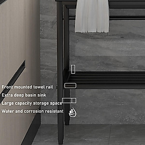 Stainless Steel Single Bowl Kitchen Sink With Stand Free Standing Commercial Restaurant Utility Sink Set With Drain Basket For Laundry Backyard Garage Outdoor，Black Stainless Steel Floor Standing Sink