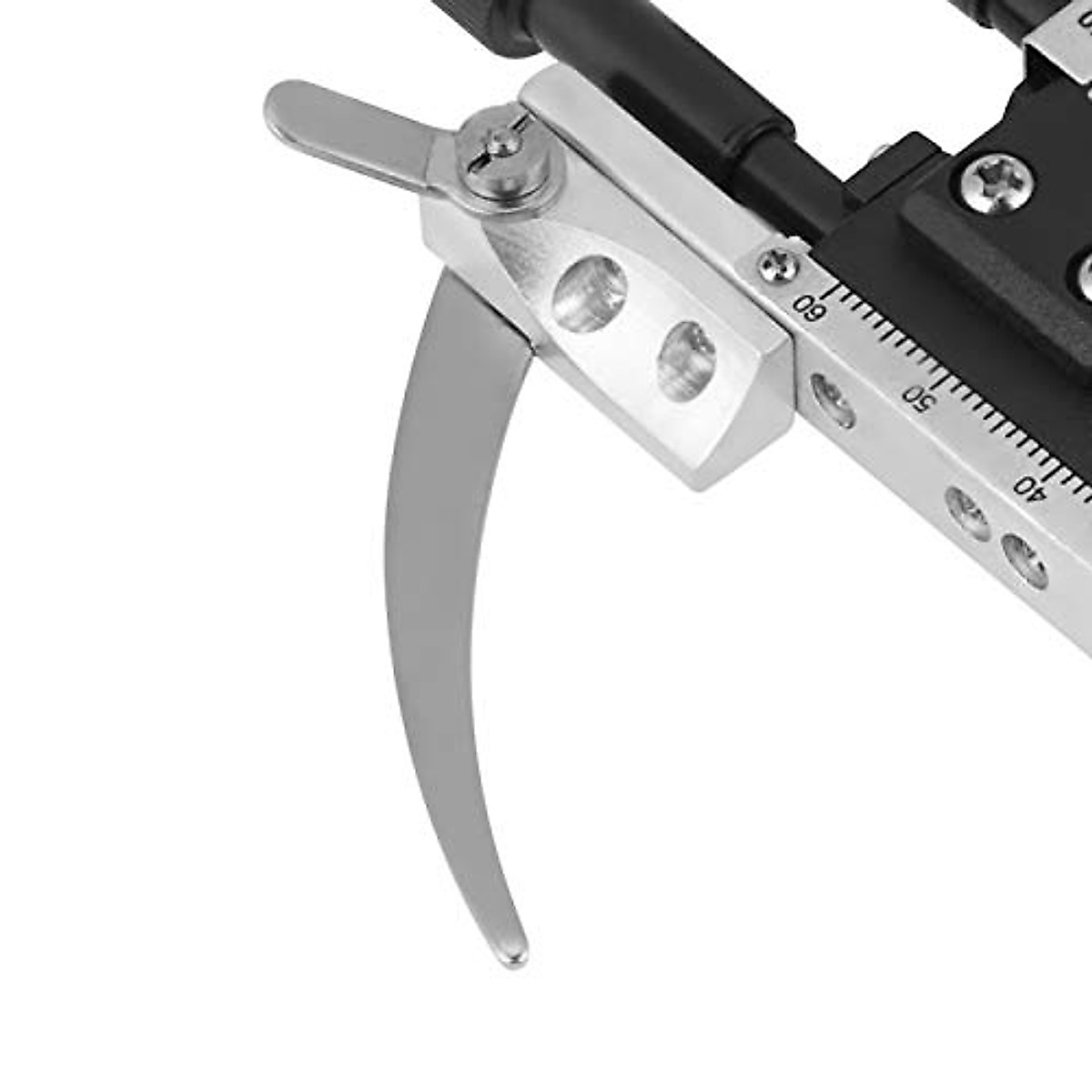 SALUTUYA Microscope Calipers Professional Attachable Mechanical X-Y Moveable Stage Caliper High Precision with Scale for Microscope