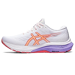 ASICS GT-2000 11 Shoes for Women - Jacquard Mesh Upper, Lace Up Closure, Classy, and Comfy Wear White/Summer Dune 9 B - Medium