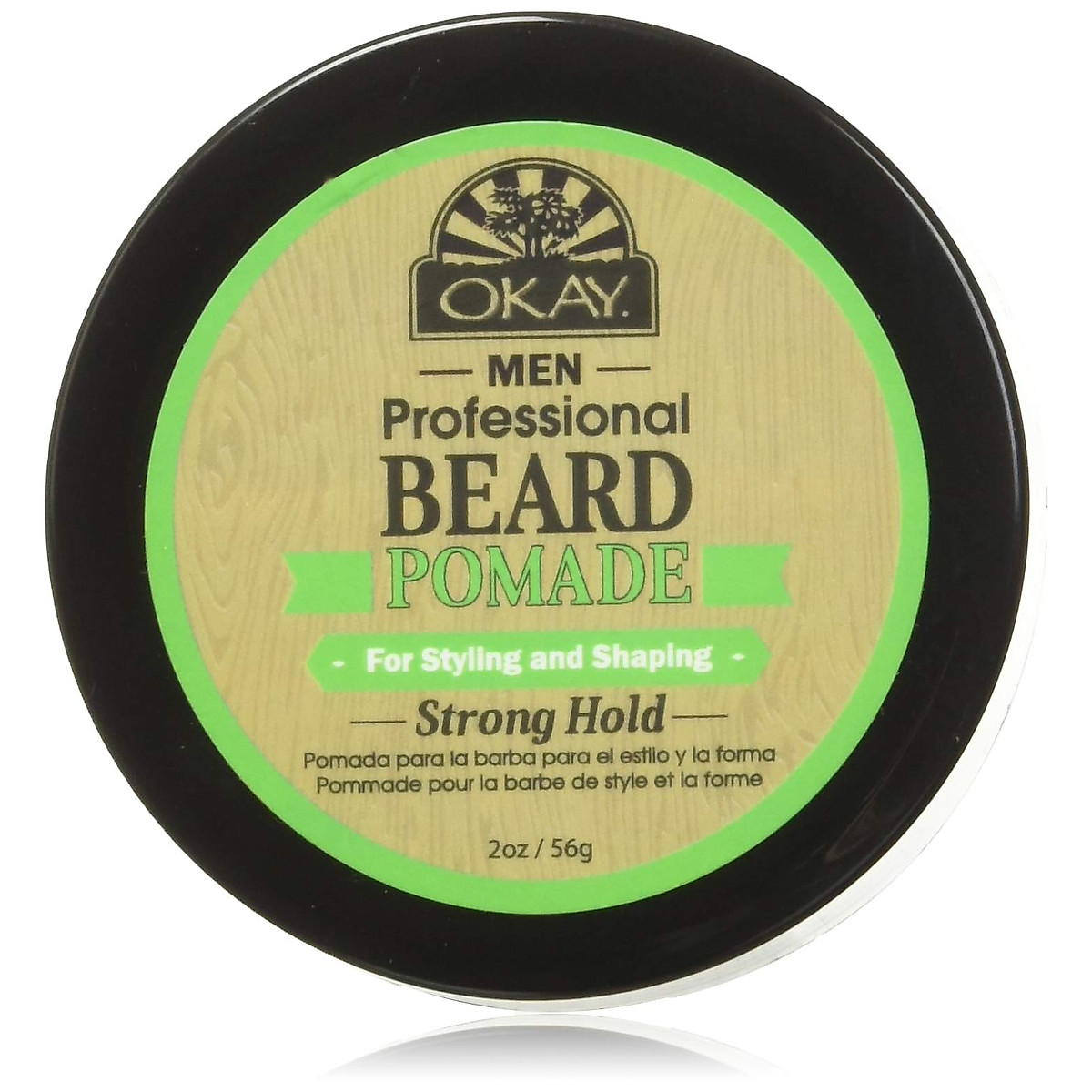 OKAY MEN BEARD POMADE SUPER HOLD 2oz / 59ml