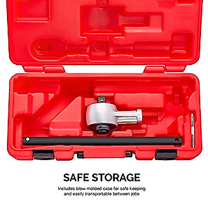 NEIKO PRO 03715B 1/2" Drive Torque Wrench, 1100 Foot-Pound Heavy Duty Torque Multiplier Wrench, Cr-Mo and Chrome-Vanadium