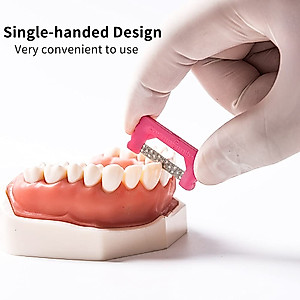 Easyinsmile Dental IPR Strip System 10PCS Orthodontic Interproximal Reduction Enamel Kits (B/Multi-Color)