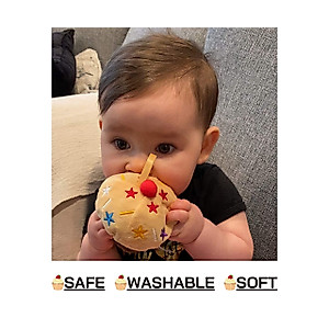 Baby Paper Baby Toys Strawberry Cupcake Toy | Sensory Toys for Baby Girl & Baby Boy | Toddler Toys Promote Sensory Play | Stuffed Toys Safe for Kids & Infants | Washable, Portable, & Lovable