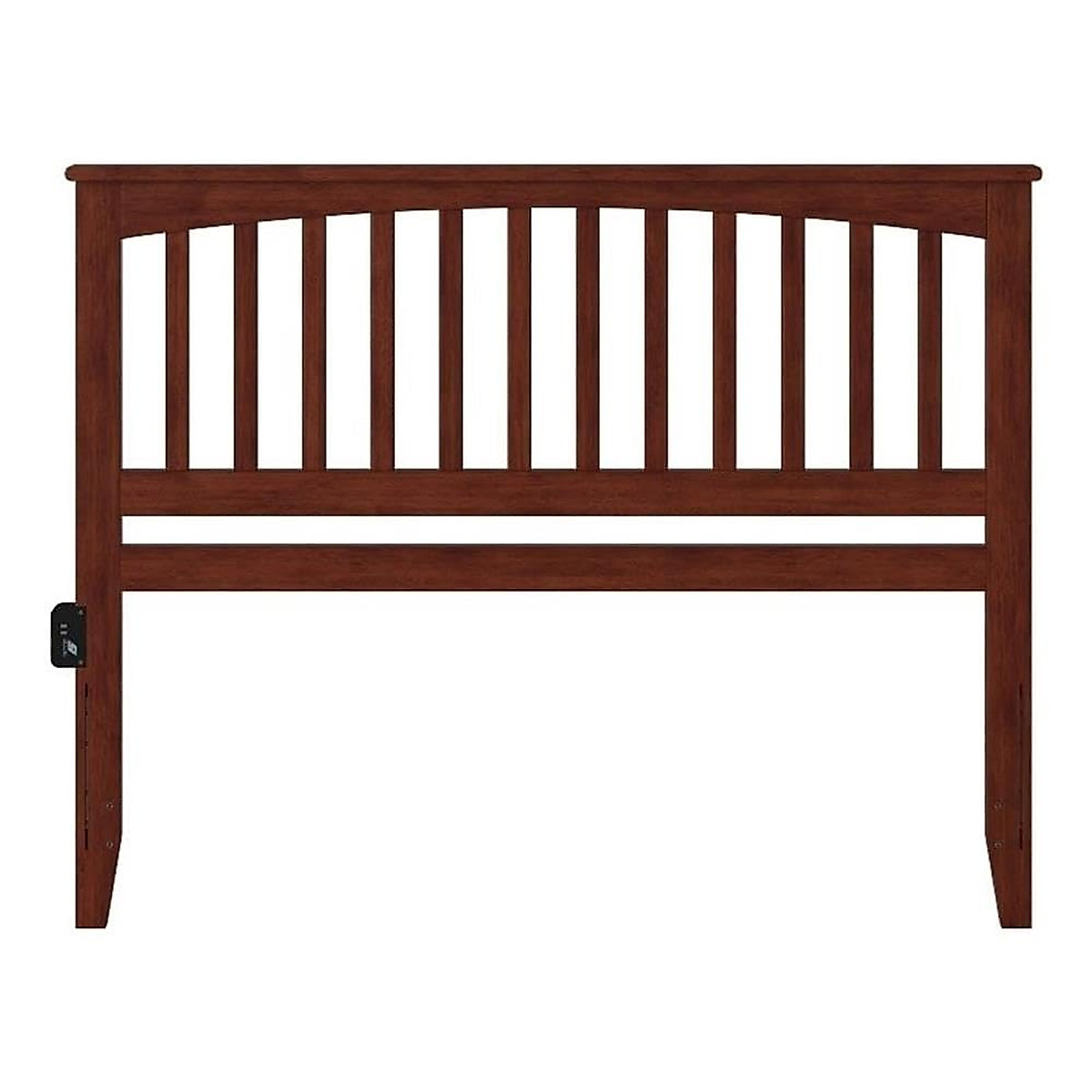 Leo & Lacey Queen Spindle Headboard in Walnut