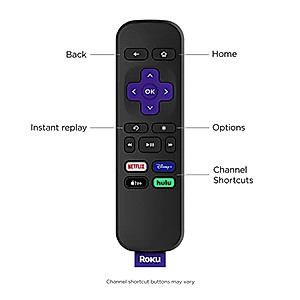 Roku Premiere | HD/4K/HDR Streaming Media Player with Simple Remote and Premium HDMI Cable, Black (Renewed)