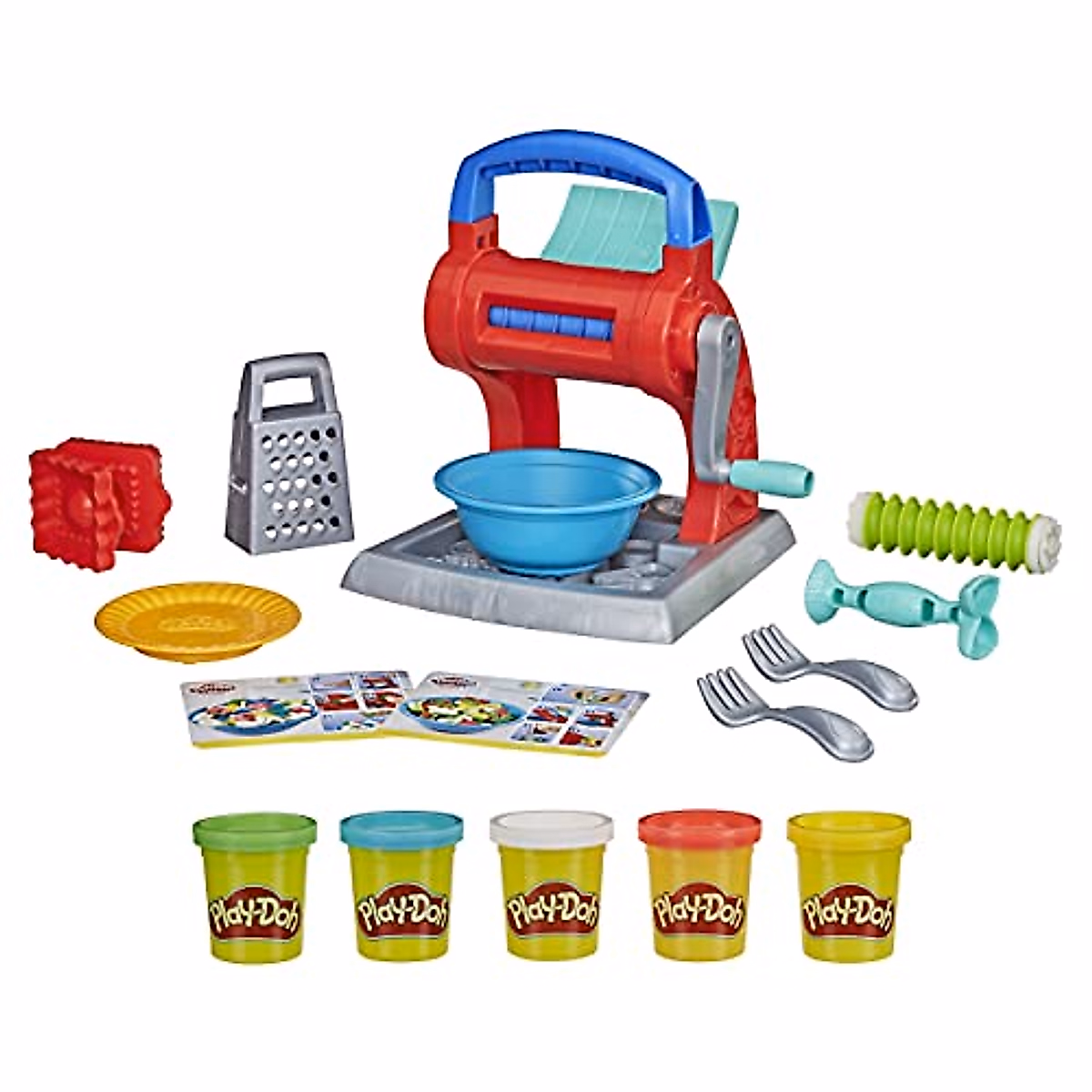 Play-Doh Kitchen Creations Noodle Party Playset for Kids 3 Years and Up with 5 Non-Toxic Colors