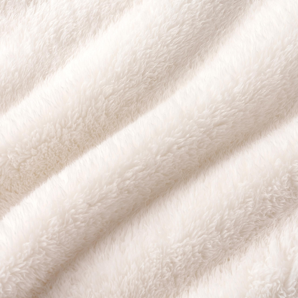 Berkshire Blanket Classic Extra-Fluffy™ Plush Blanket,King Size Bed Blanket,Soft Fuzzy Fluffy Long Hair Blanket for Couch Sofa Bed,Cream,90x108 Inches