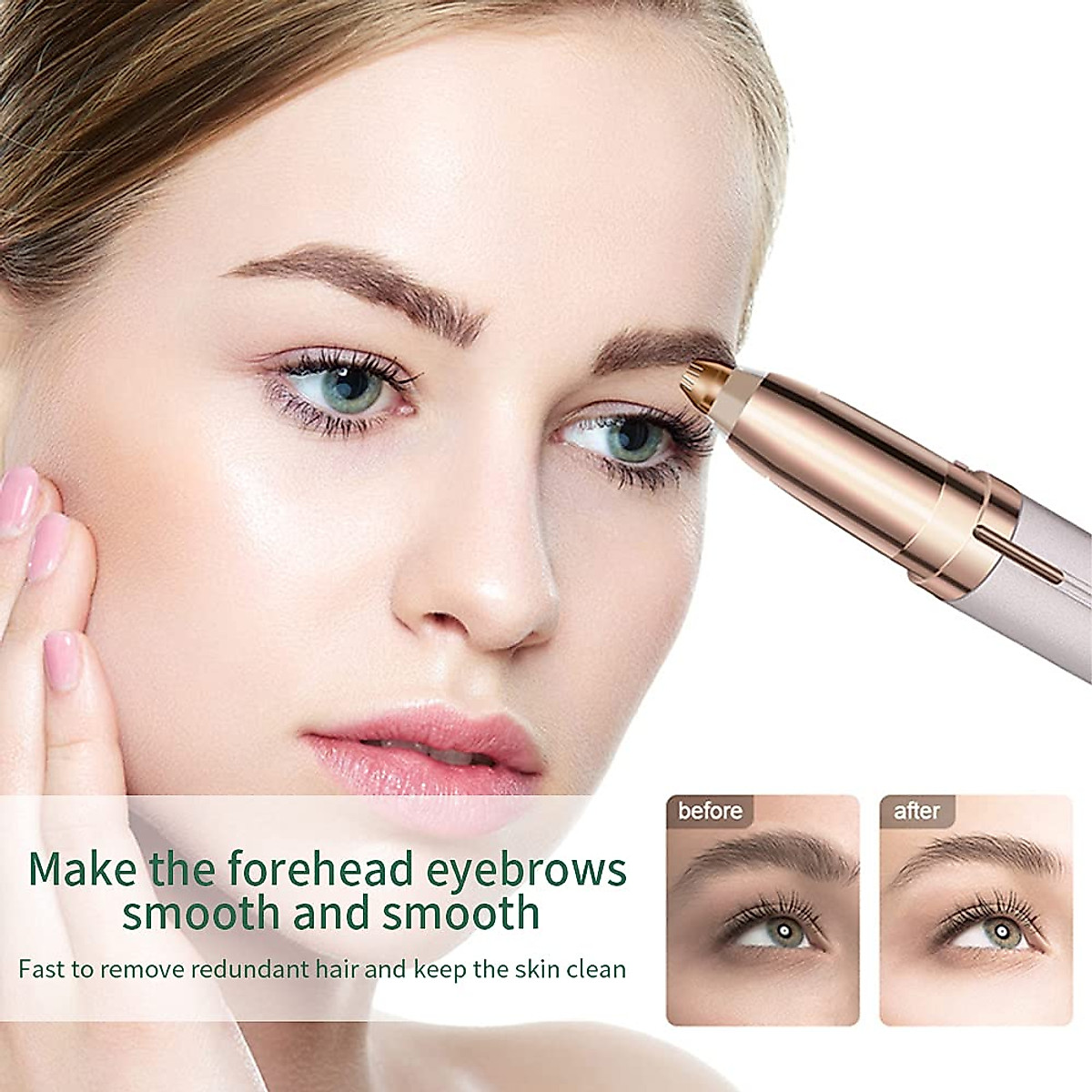 MEIYIXIN Electric Eyebrow Trimmer for Women, Precision Hair Removal, Battery Charging, Easy to Use, Multipurpose, Stylish and Portable