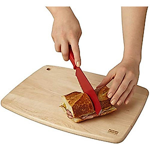 Kuhn Rikon Colori Sandwich Knife, 5.5", Red