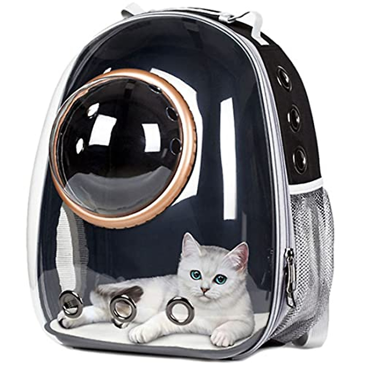 Pet Backpack Carrier Small Puppy Bunny Kitten Airline Approved Space Capsule Bubble Transparent Sightseeing Backpack Birds Travel Cage for Hiking Walking Outdoor