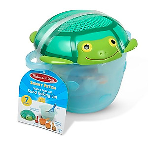 Melissa & Doug Sunny Patch Seaside Sidekicks Sand Baking Set-Beach Toy, Outdoor Play For Kids Ages 3+