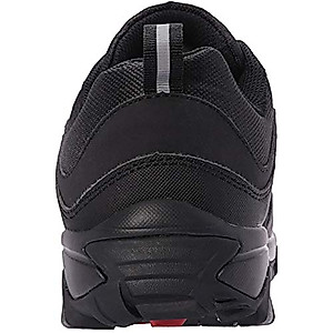 WHITIN Steel Toe Shoes Men Composite Toe Indestructible Steal Toed Steeltoe Size 12 Comfortable Fashion Lightweight Nonslip Working Footwear with Thick Sole Black