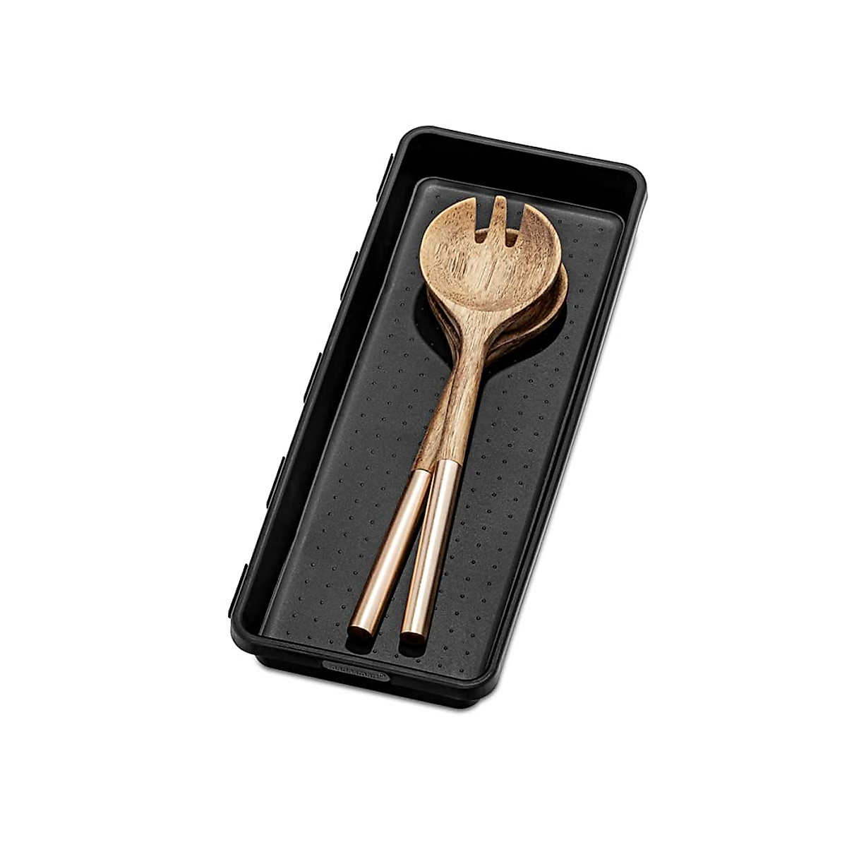 madesmart Antimicrobial 12 x 6 Interlocking Pop In, Customizable Multi-Purpose Drawer Organizer, All-In-One Home Organization, EPA Certified, Carbon, Pack of 6