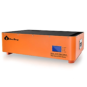 Cloudenergy 48V 150Ah Stackable LiFePO4 Deep Cycle Rechargeable Battery 6000+ Life Cycles & 10-Year Lifetime Built-in BMS & LED Monitor RV, Solar, Marine, Overland, Off-Grid
