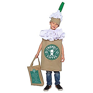 Dress Up America Coffee Costume for Kids - Cute Cappuccino/Frappuccino/Latte Dress-Up for Boys and Girls