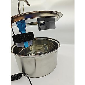 KOOGMOON Cat Water Fountain Stainless Steel, 108oz/3.2L Automatic Cat Fountain, Multi-Filtration, Easy to Clean, Ultra Silent Dog Water Dispenser for Cats, Dogs and Other Pets