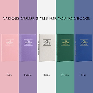 The Gratitude Journal : 5 Minute Journal a Day for More Happiness, Positivity, Affirmation, Productivity, Mindfulness & Self Care - A Simple Undated Hardcover Five Minute Guide Daily Planner and Effective Gratitude Journal for Women & Men (Beige)