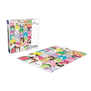 Buffalo Games - Squishmallow - Squishmallows - Buddies - 100 Piece Jigsaw Puzzle for Families -Challenging Puzzle Perfect for Game Nights - Finished Size is 15.00 x 11.00