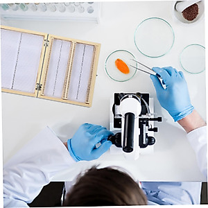 CIYODO Box Biological Slice Box Wooden Slide Storage Holder Slide Storage Wooden Holder Microscope Metal Slideshow