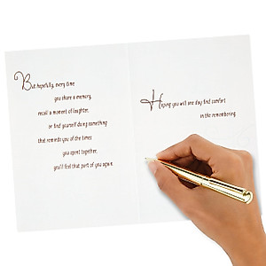 Hallmark Sympathy Card (Stitched Feather)