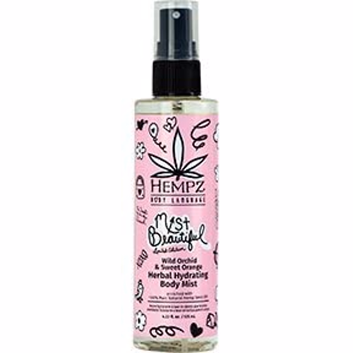 Hempz Mist Beautiful Wild Orchid & Sweet Orange Body Mist Spray 4.22oz Limited Edition