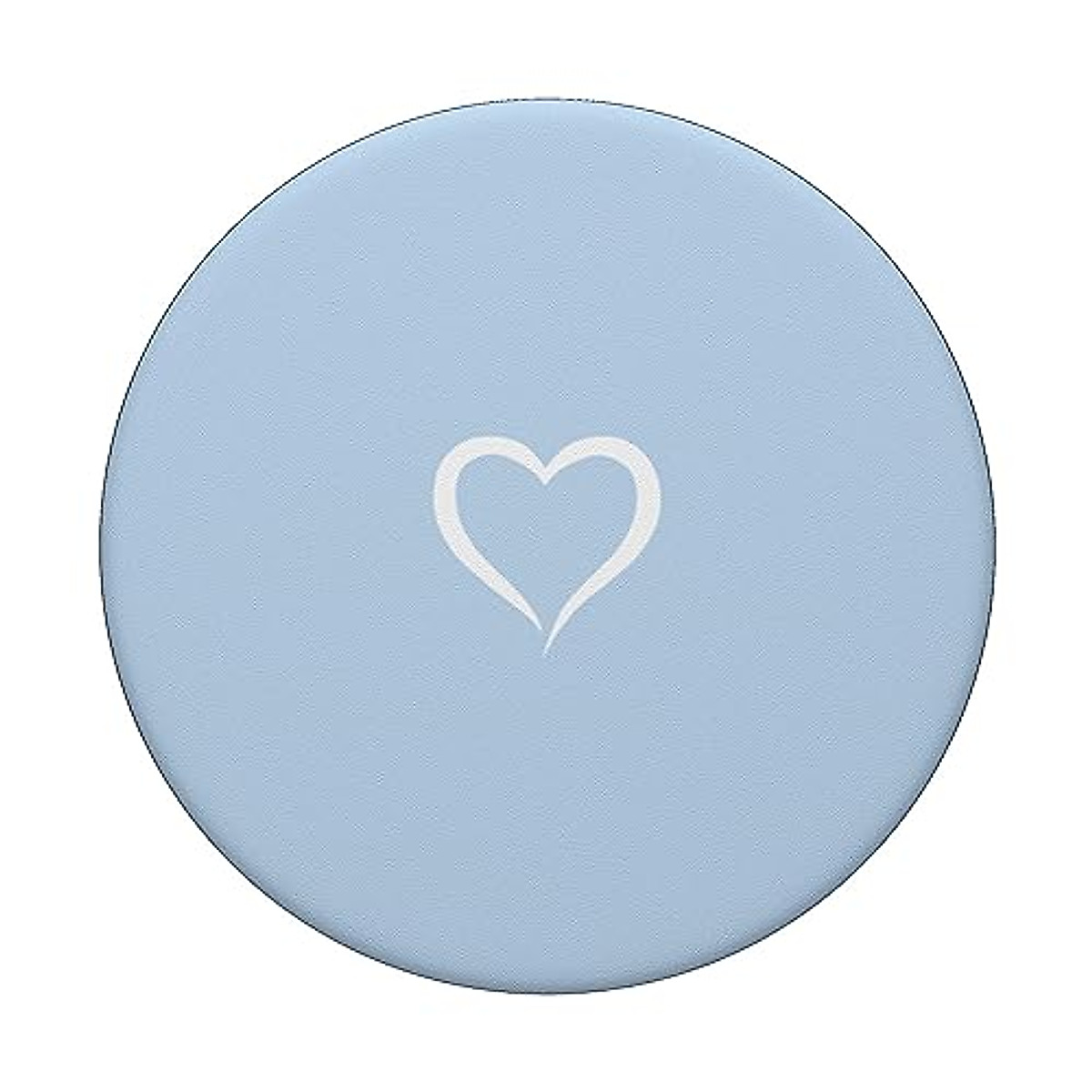 Baby Blue / Pastel Blue Hand Drawn Heart Love Minimalist PopSockets Swappable PopGrip