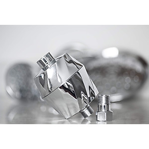 HD Revitalizing Shower Filter - AQUABLISS Latest High Output Filtration. 2x Vitamin C, Minerals for Luscious Hair, Skin & Nails - KDF/CS/VC for Less Harsh Chemicals, Chlorine, Sediment, Metals - SF400