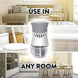 Air Wick Plug in Scented Oil Starter Kit with Tree and Reindeer Free Decorative Warmer + 2 Refills, Woodland Pine, Fall Scent, Fall Spray, (2x0.67oz), Essential Oils, Air Freshener