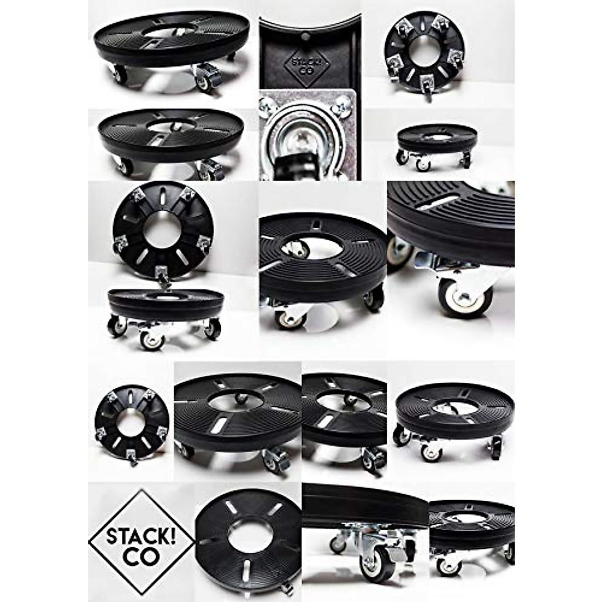 Slim Keg 12" Sturdy Dolly - Inexpensive and Easy Way to Move Sixtel and Quarter Slim Kegs and Small Heavy Pots - Great for Transporting Slim Kegs from Walk-in to Keg Fridge at Bar