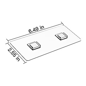 Carwiner 4-Pack Corner Shower Caddy Adhesive Replacement Strong Sticky Waterproof Wall Adhesives, Short adhesive tape with hooks, No Drilling Corner Shower Shelf Accessories
