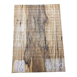 Exotic Wood Zone | Electric Guitar Body Blank Wood, Variety of Exotic Luthier Wood to Choose From 21" x 14" x 2" (Black Limba)