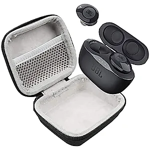 JBL Tune 125TWS True Wireless in-Ear Headphones - JBL Pure Bass Sound, 32H Battery, Bluetooth, Fast Pair, Comfortable, Wireless Calls, Music, Bundle with Deluxe Hardshell Case