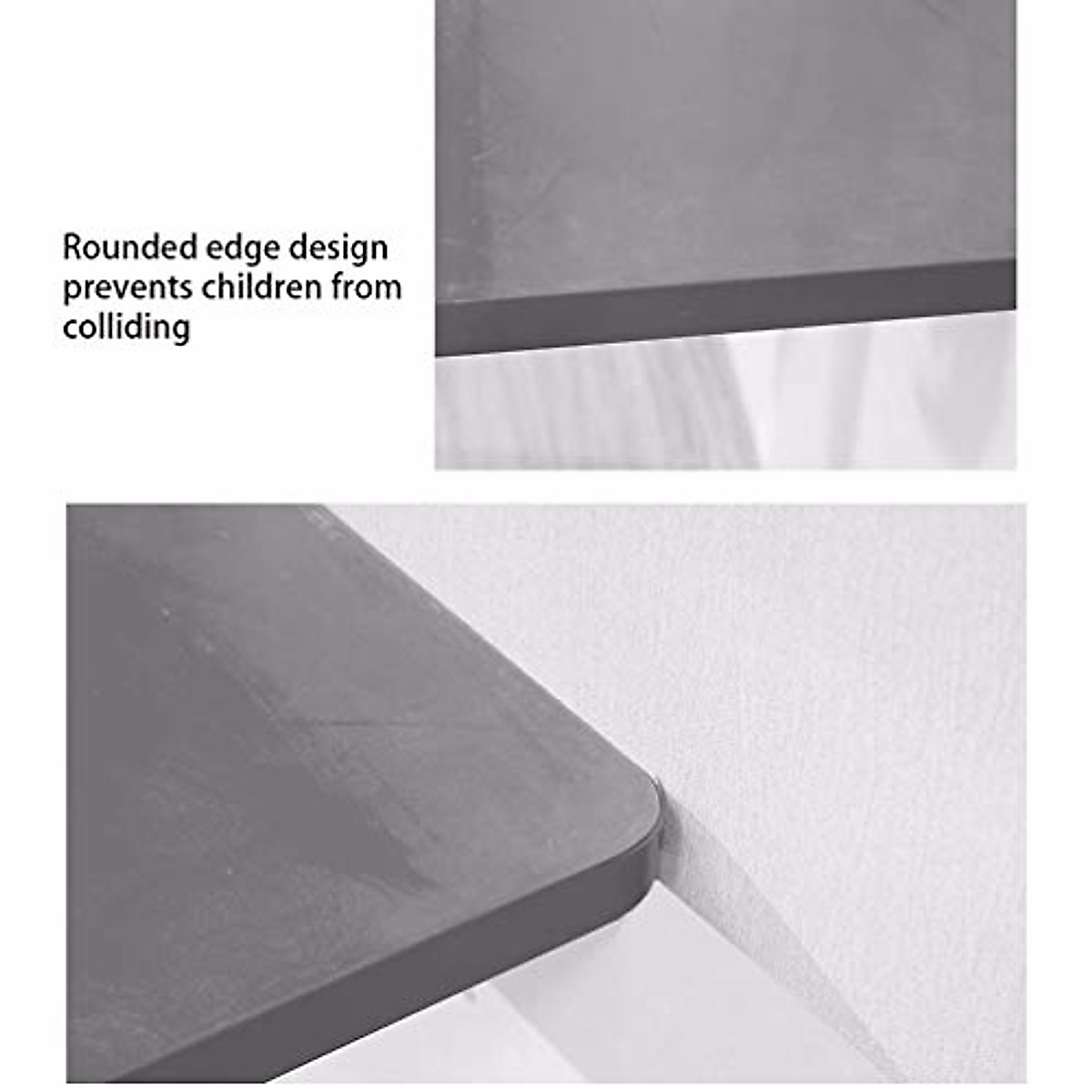 MTYLX Table,Desk,Painted, Black Multi-Functional Wall-Mounted Computer Desk, Environmental Piano Paint, Super Load Bearing More Than 100Kg,9040Cm,9040Cm