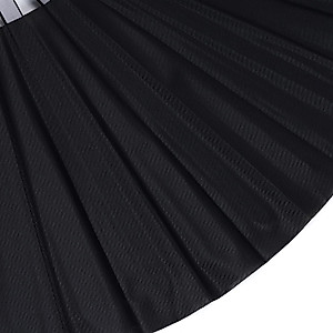 2 Packs Large Folding Hand Fan Handheld Folding Fans Chinese Tai Chi Nylon Cloth Chinese Kung Fu Fan with Holder Sleeve for Men and Women Performance Dance Decorations Festival (Black)