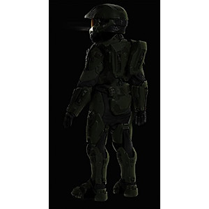 Disguise Child Master Chief Ultra Prestige Costume Medium, Army Green
