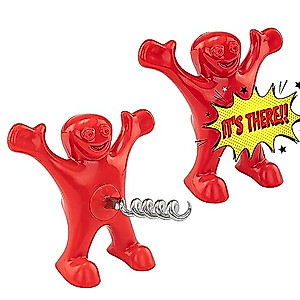 Fairly Odd Novelties 2-Pack Sir Perky Wine Corkscrew/Bottle Stopper