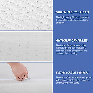 BSTOPHKL 10 inch Full Mattress, Gel Memory Foam Mattress Bed-in-a-Box Fiberglass Free Medium Firm Mattresses for Cool Sleep & Pressure Relieving—CertiPur Certified