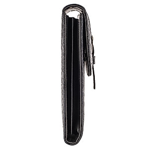 IRUGLE Small Leather Crossbody Cell Phone Purse for Women, Mini Shoulder Bag with Long Strap Card Holder, Ladies Clutch Wallet Handbag Pouch for iPhone 13 Pro Max Samsung Galaxy S22 Ultra (Black)