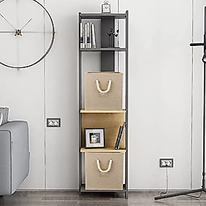 Fabric cube storage bin storage box set 13x13x13 inch with handle for home&office organization