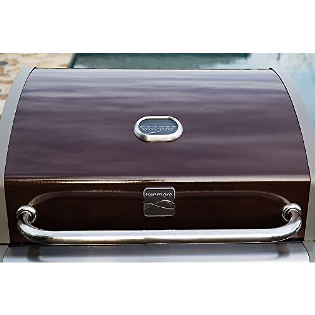 Kenmore 3 Burner Outdoor Patio Gas BBQ Propane Grill in, Mocha