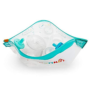 Munchkin® Sterilize™ Microwave Bottle Sterilizer Bags, Eliminates up to 99.9% of Common Bacteria, 30 Uses per Bag, 6 Pack