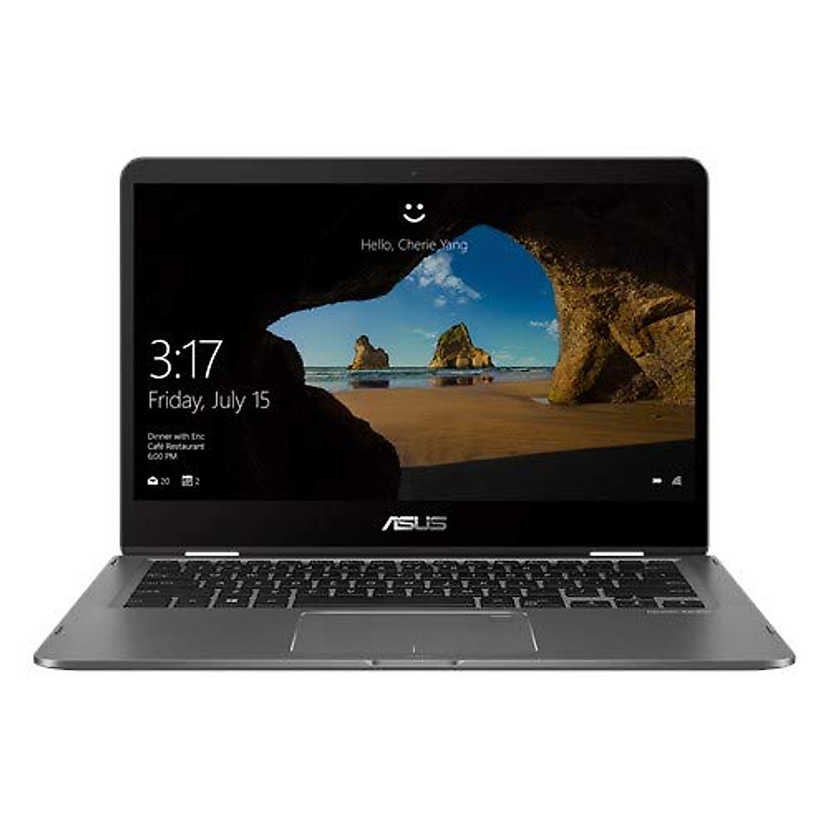 ASUS Zenbook Flip UX461U 14" Full HD Touch 2-in-1 Laptop: Core i7-8550U, 16GB RAM, 512GB SSD, Backlit Keyboard, Fingerprint Reader, Windows 10