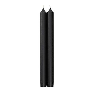 Caspari Straight Taper Dinner Candles in Black - 2 Per Package