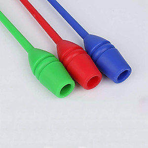 CGMJ 2 Pcs Rhythmic Gymnastics Stick Clubs Gymnastics Training Equipment Tool 13.38" Length