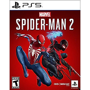 PlayStation 5 Enhanced Storage 2.8TB Disc Version Console - PS5 Disc Console with 2.8TB Ultra-High Speed PCIe Gen 4 NVNe SSD, DS Controller, Case, White, with Spider-Man2 Voucher [video game]